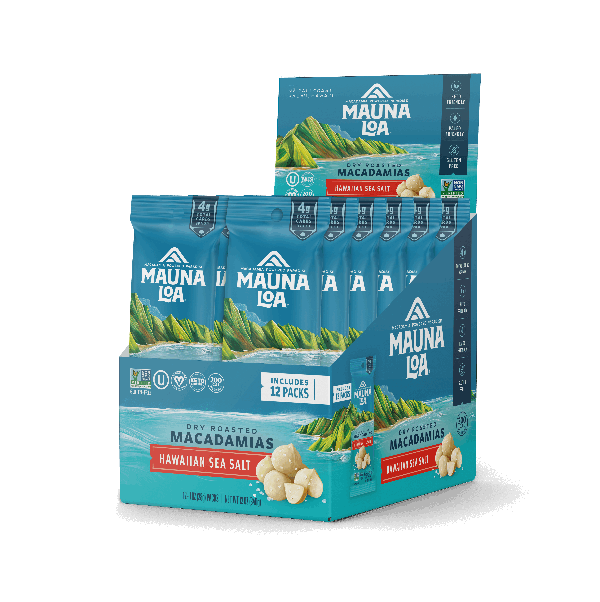 Hawaiian Sea Salt Snack Macs | Salted Macadamia Snack Packs | Mauna Loa ...